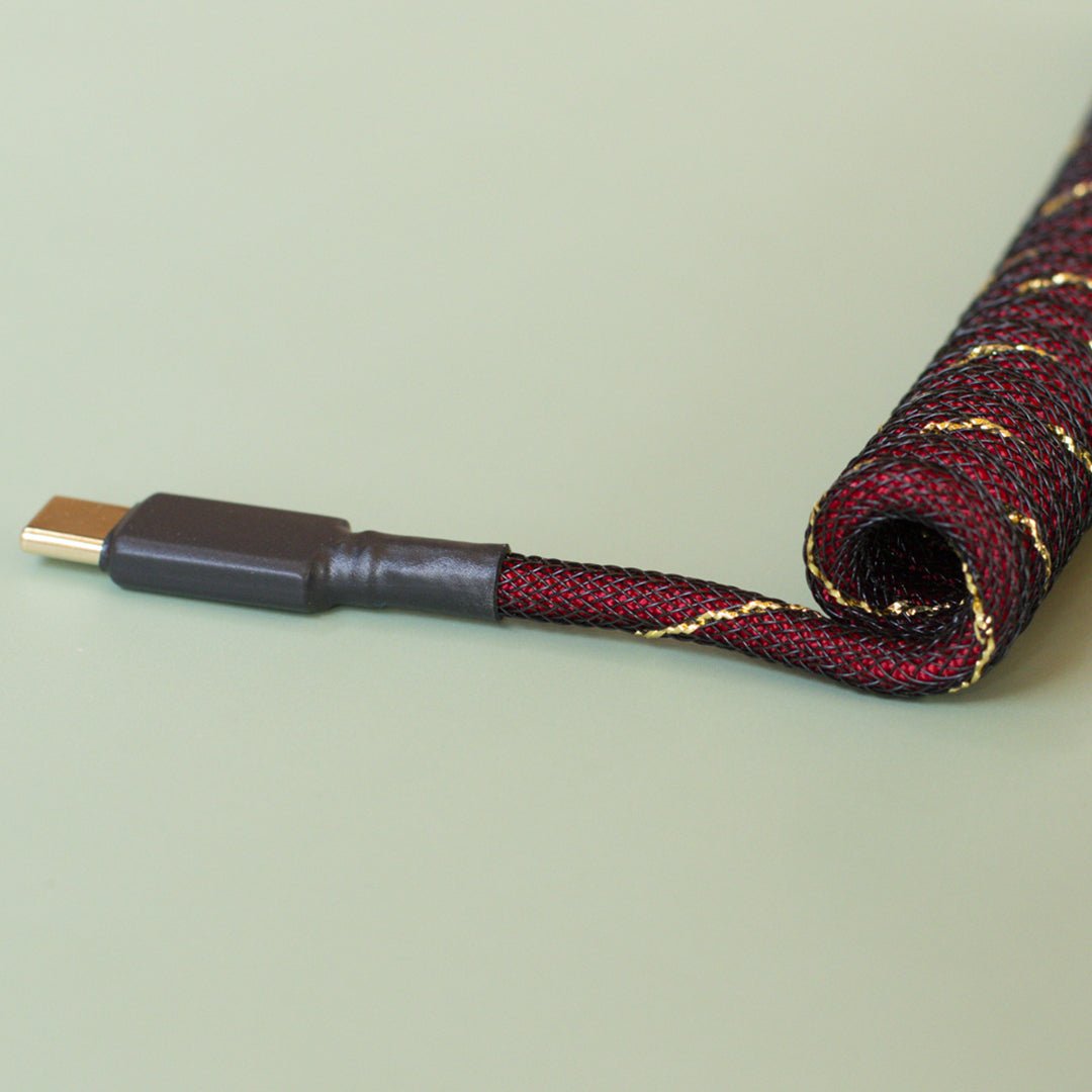 Samurai keyboard cable, Red and gold cable